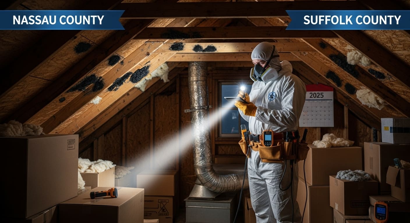 The Attic Mold Inspection Process: What to Expect in Nassau and Suffolk County (2025 Guide ...
